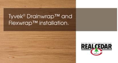 DuPont™ Tyvek® DrainWrap™ - Real Cedar | Real Cedar